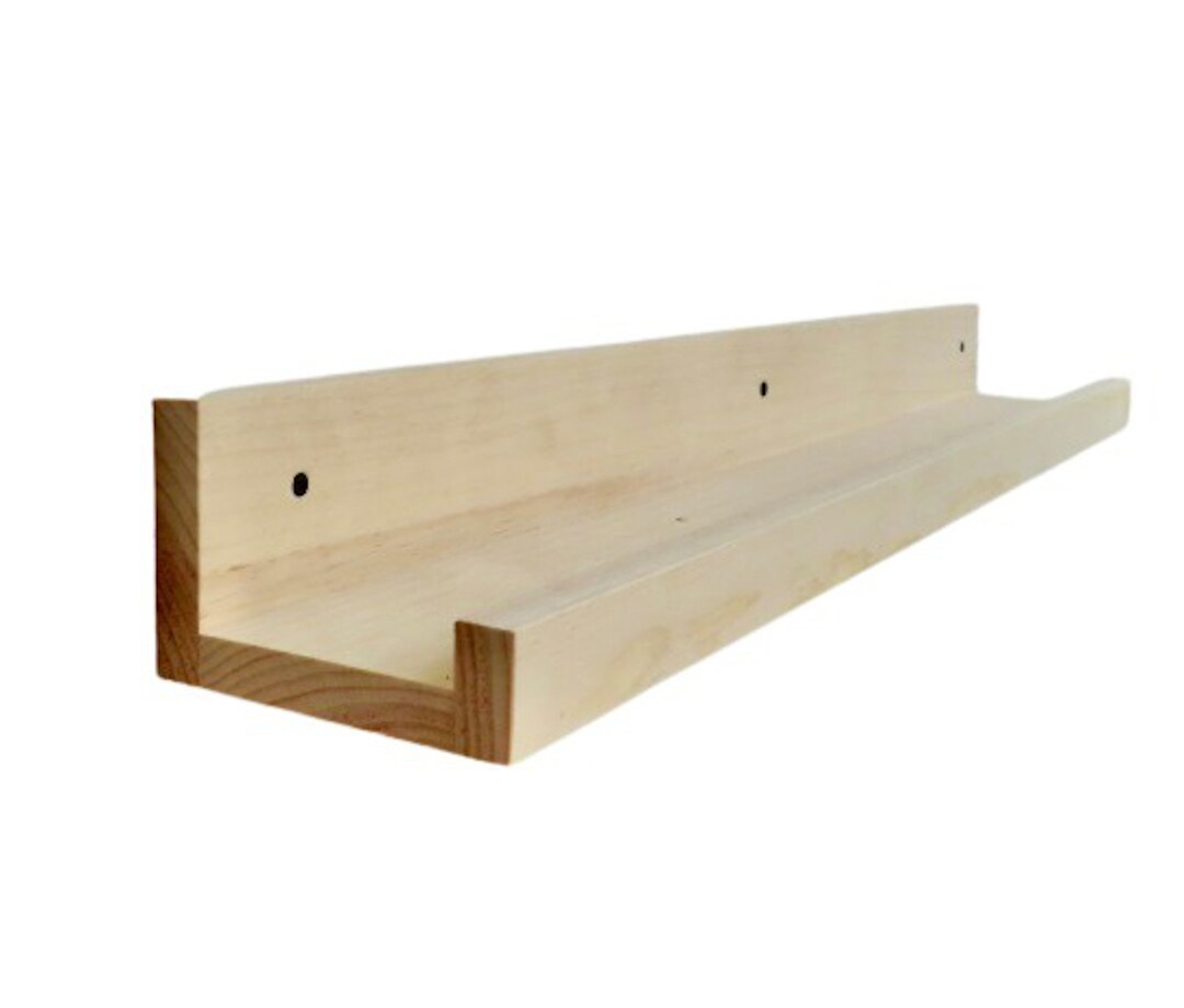 Unfinished Wood Floating Picture Ledge Shelf - Etsy