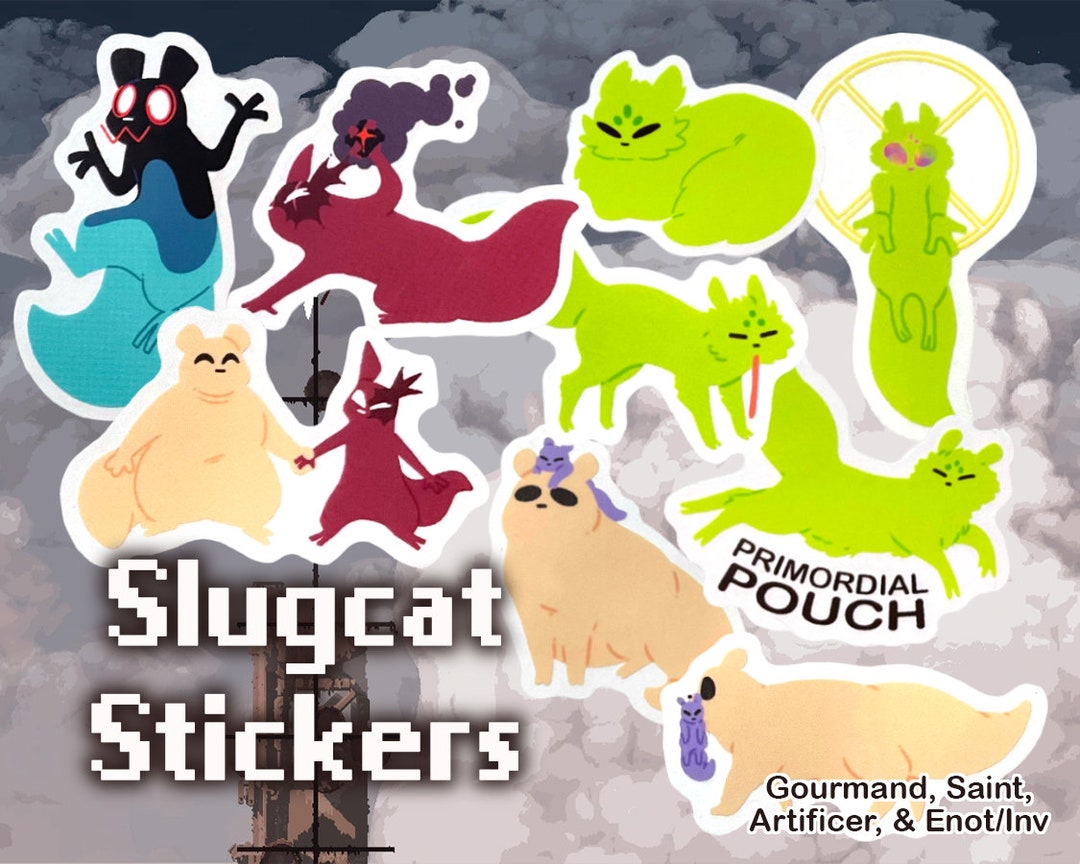 Slugcat Stickers, Gourmand, Saint, Artificer, Enot/inv Rain World - Etsy