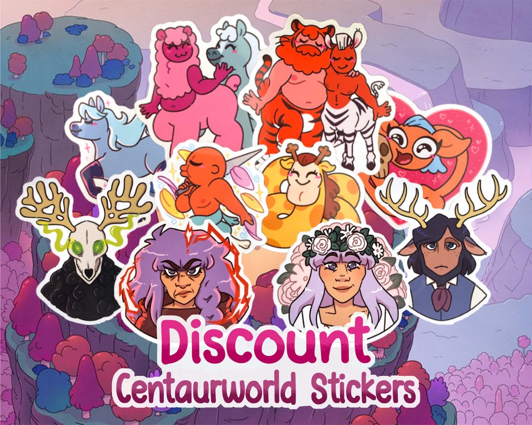 Discount Centaurworld Stickers | Herd, Woman, Elktaur, Nowhere King - Etsy
