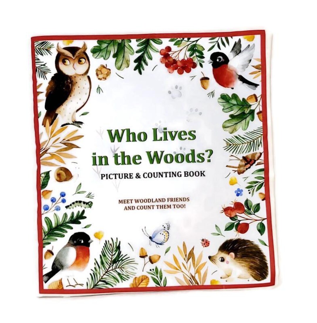 Who Lives in the Woods? - Soft Cloth Books for Babies, Children, Boys ...