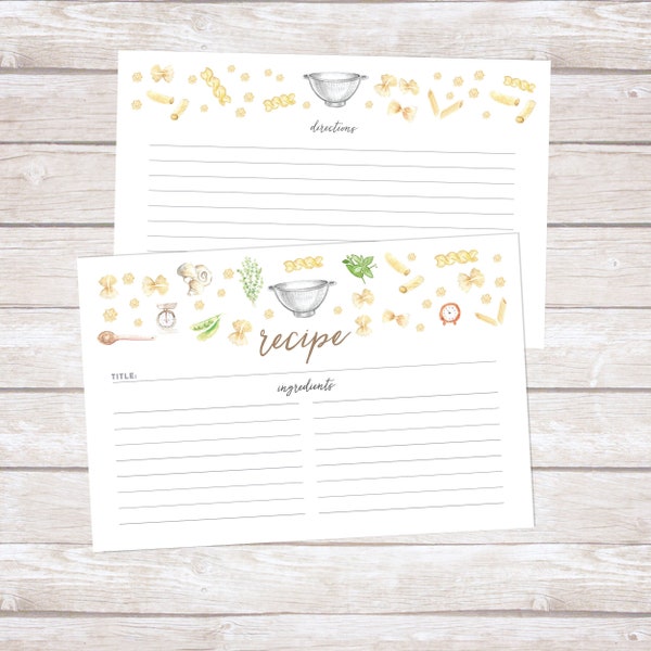 Pasta Recipes - Etsy