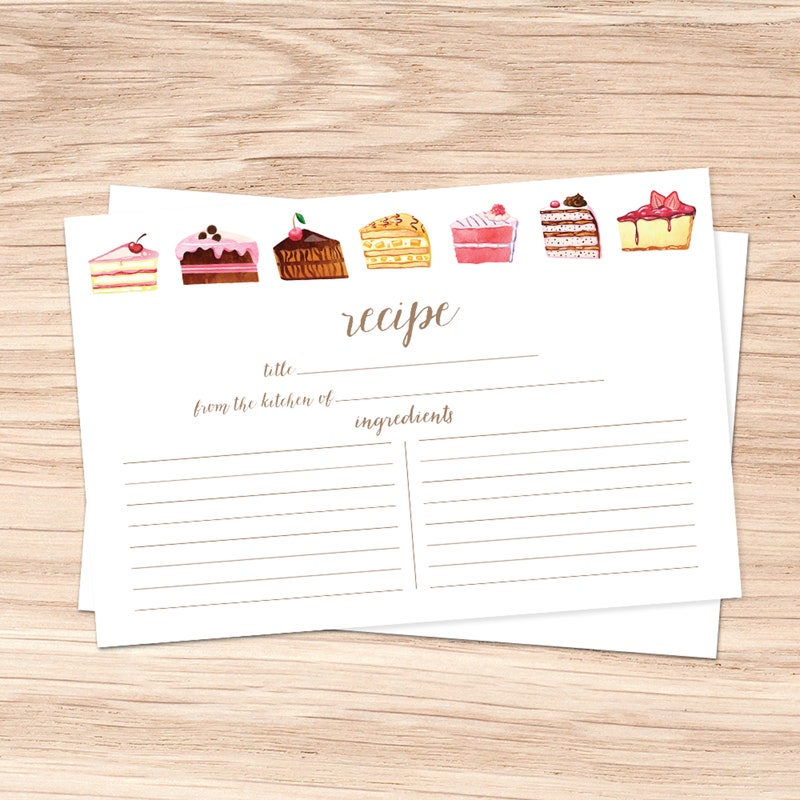 Recipe Desserts - Etsy