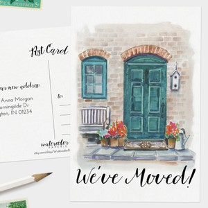 We've Moved Postcards Watercolor Moving Announcement Cards Set of 15 ...