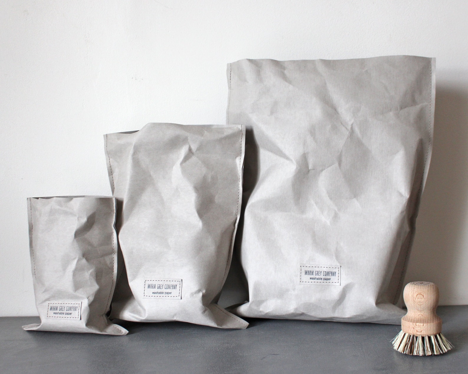 Lunch Bag Reusable paper bag washable paper bag food | Etsy