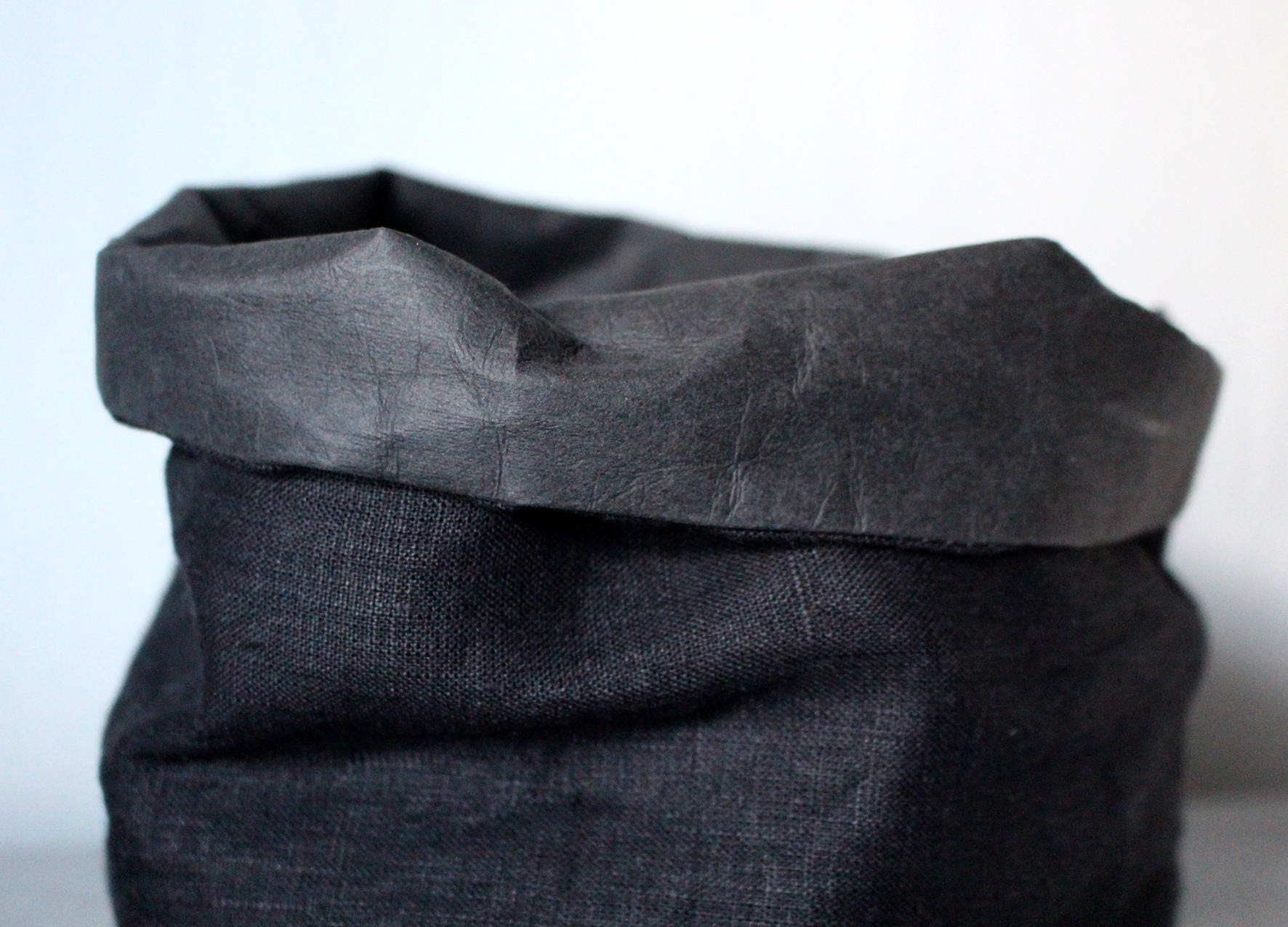 Linen basket Linen storage bag washable paper bag Kitchen | Etsy