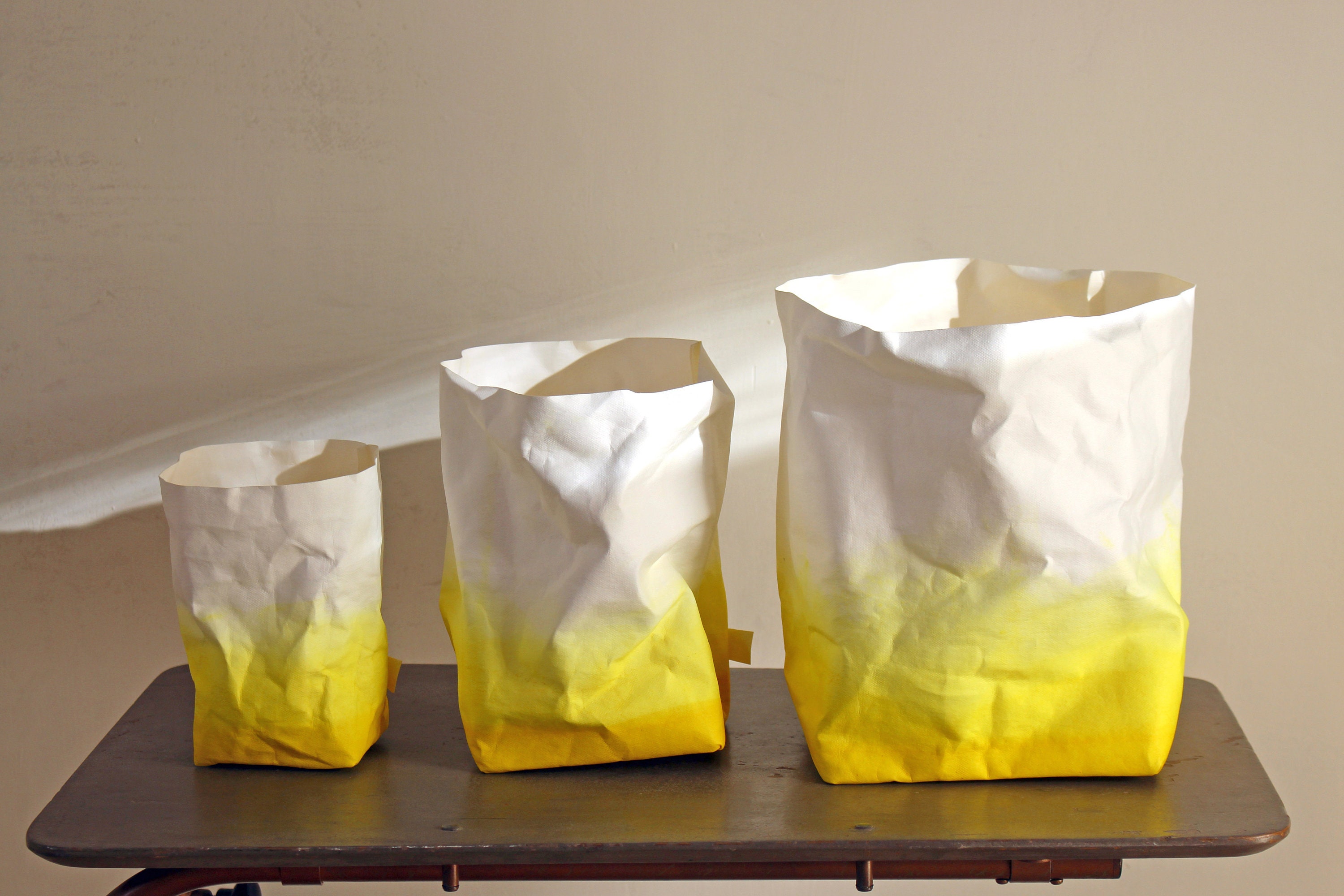 Colourful Paper Bags, Various Ombre Colours, Washable Paper, Beautiful ...