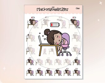 Overtime Planner Stickers - Etsy