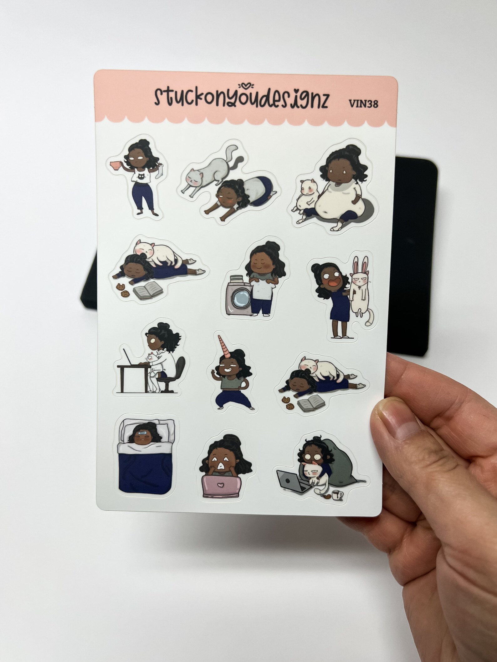 Chibi, Characters, Weatherproof Vinyl Stickers || Decals, Planner ...