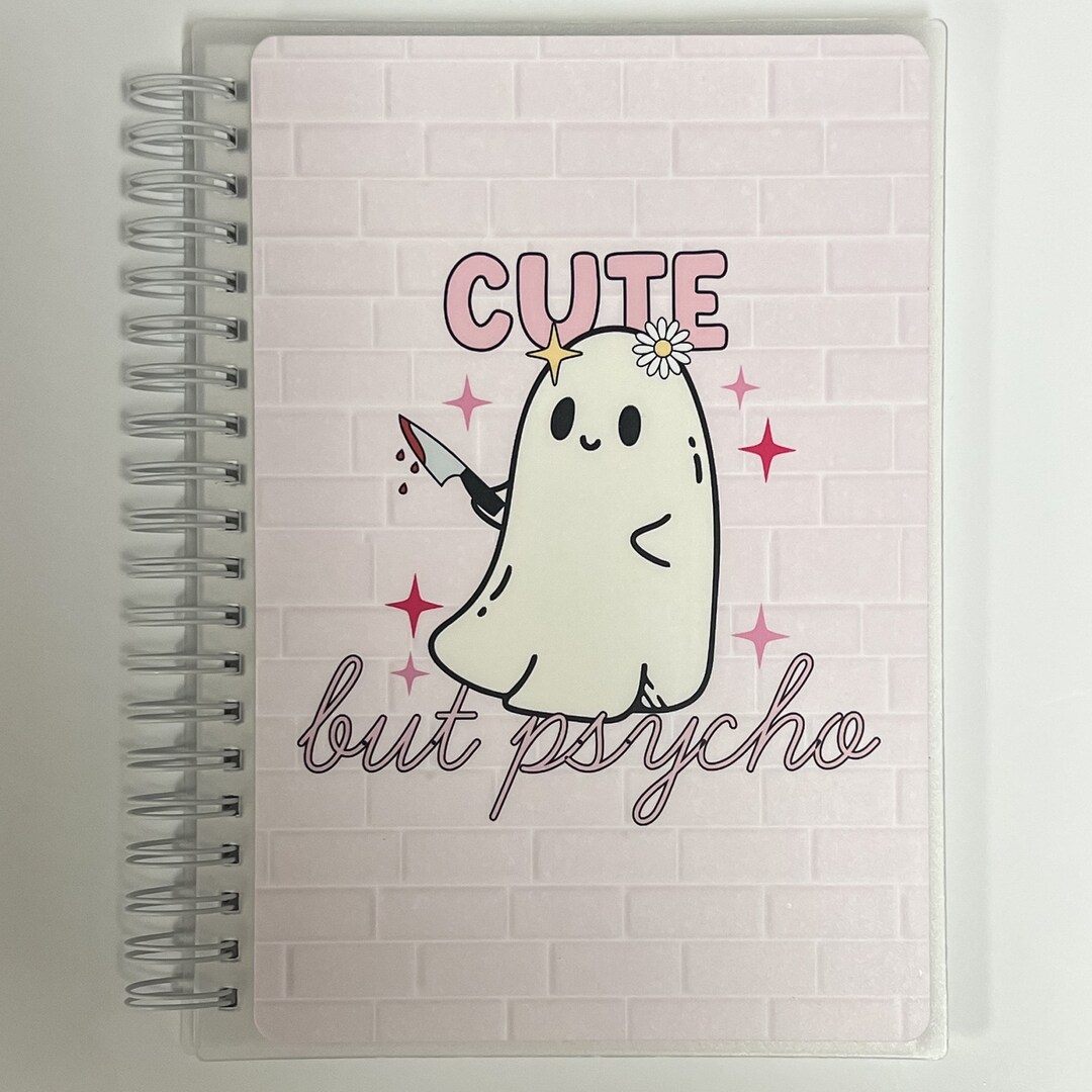 Reusable Sticker Book Cute but Psycho Matte Vinyl Rounded Corners 5 X 7 ...