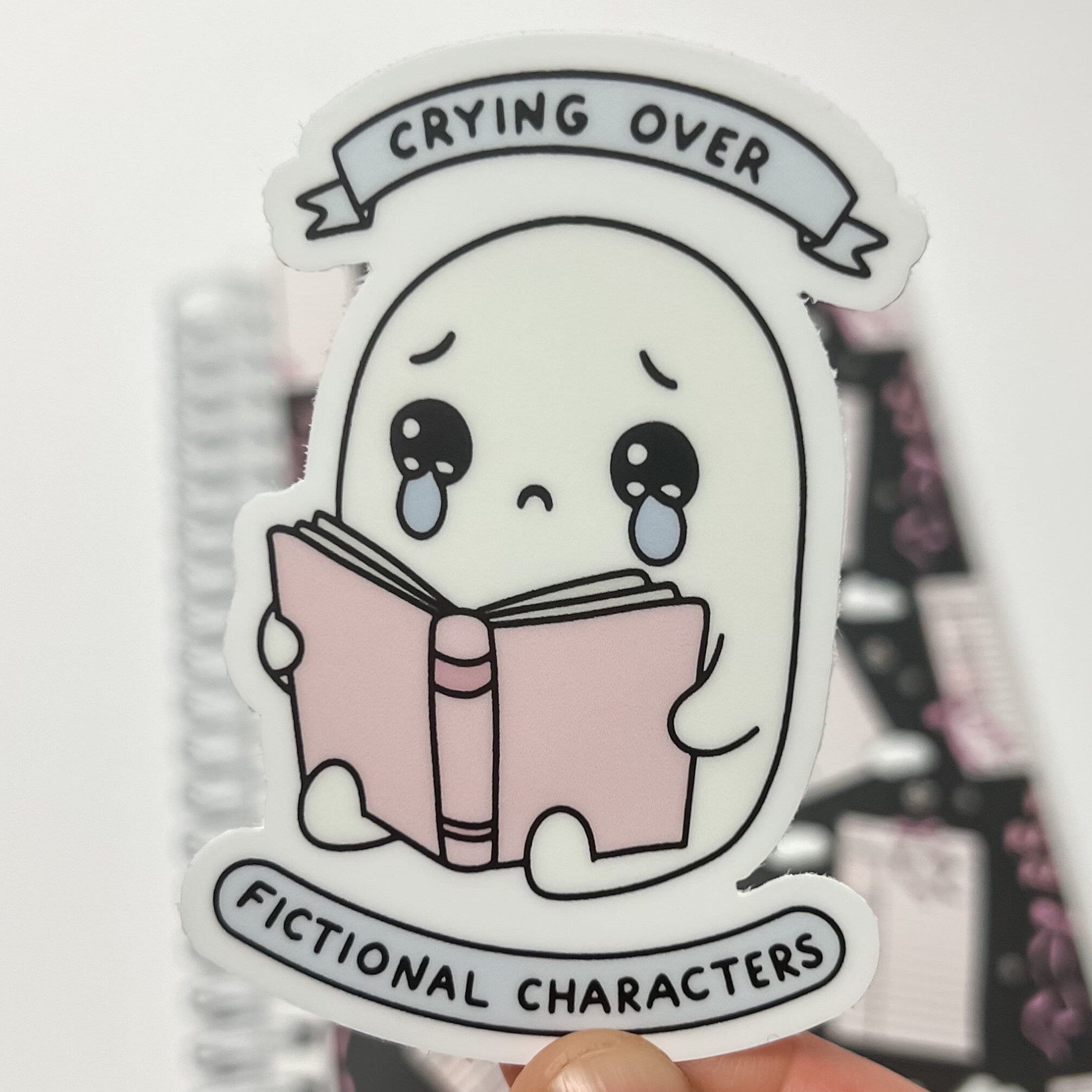 Waterproof Vinyl Stickers Bookworm, Kindle Stickers, Water Bottle ...