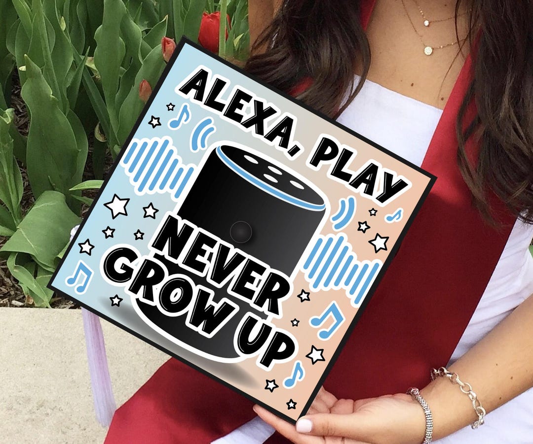 Custom Grad Cap Topper Song Title Music Quotes Custom Graduation - Etsy