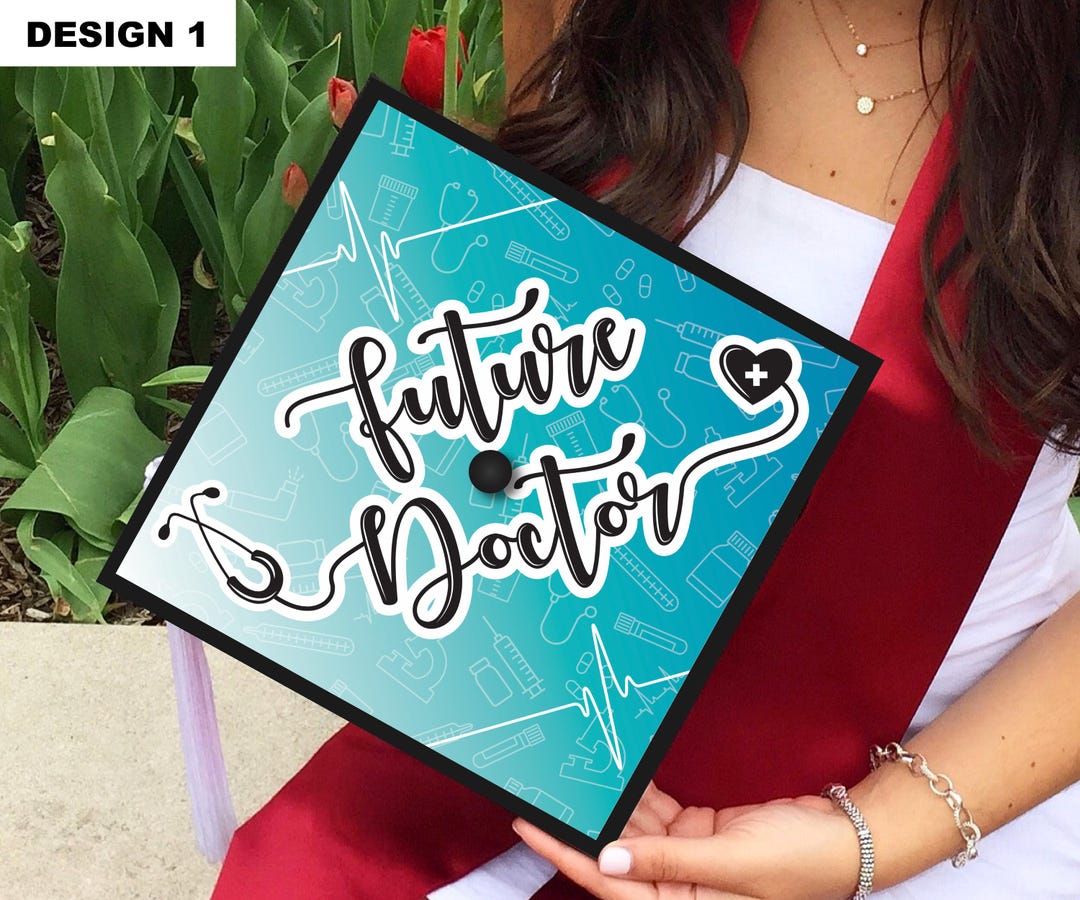 Custom Grad Cap Topper Future Doctor Future Nurse Medical Graduation - Etsy