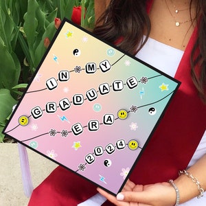 Word Bracelet in My Graduation Era Graduation Cap Topper Quote 2024 - Etsy