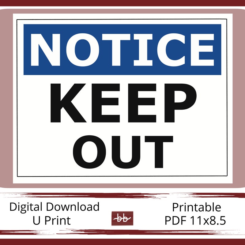 Do Not Enter Signage - Etsy Singapore