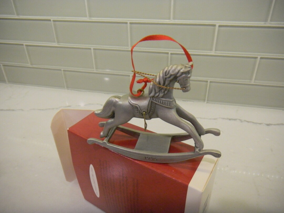 Hallmark Rocking Horse, Hallmark Pewter, Pewter Rocking Horse, 15th ...
