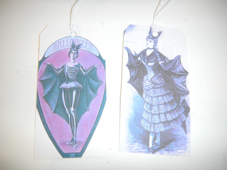 Goth Halloween Tags, Scrapbook Tags, Toand From Tags, Halloween ...