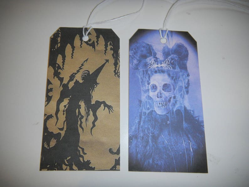 Goth Halloween Tags, Scrapbook Tags, Toand From Tags, Halloween ...