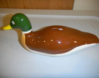 Ceramic Duck Bank - Etsy