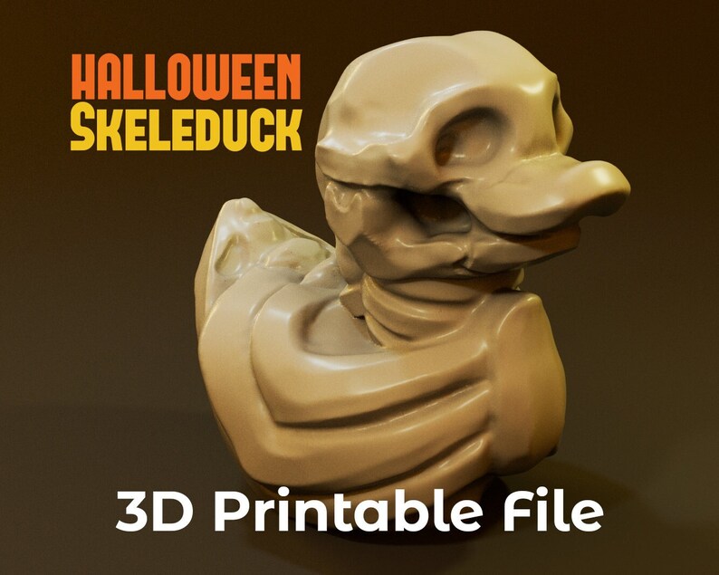 3D Printable Skeleton Ducky Digital File - Etsy