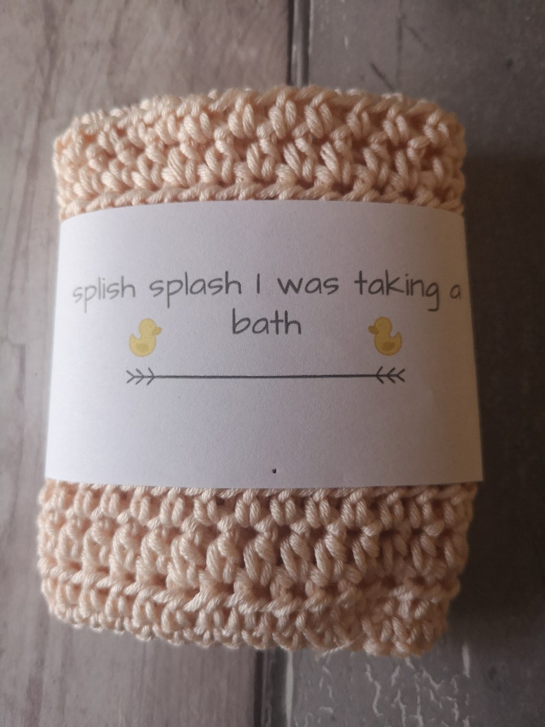 DISH CLOTH WRAP Label Printable Packaging Cloth Packaging Soap - Etsy