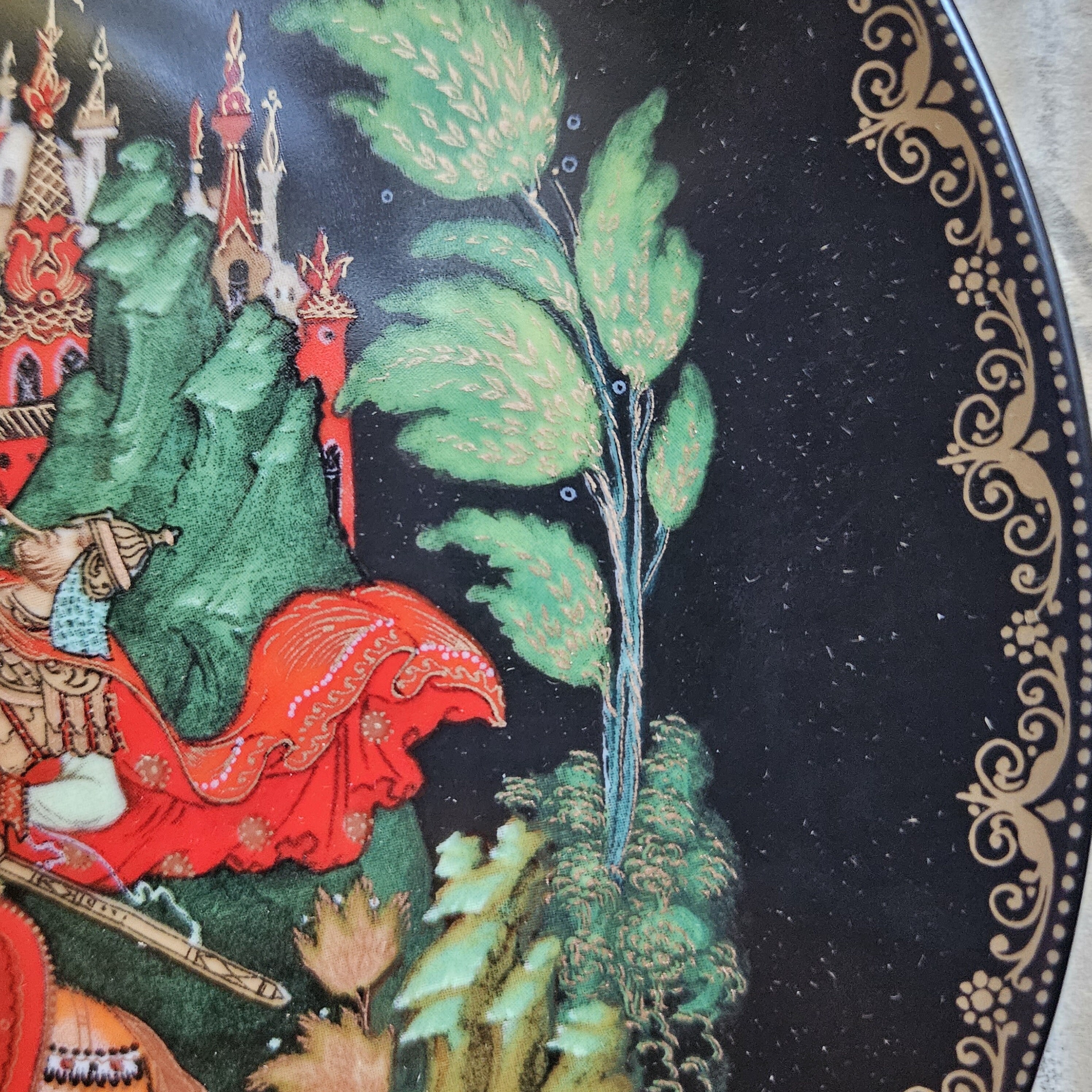 Bradford Exchange Tianex Russian Legends Ruslan and Ludmilla Plate - Etsy