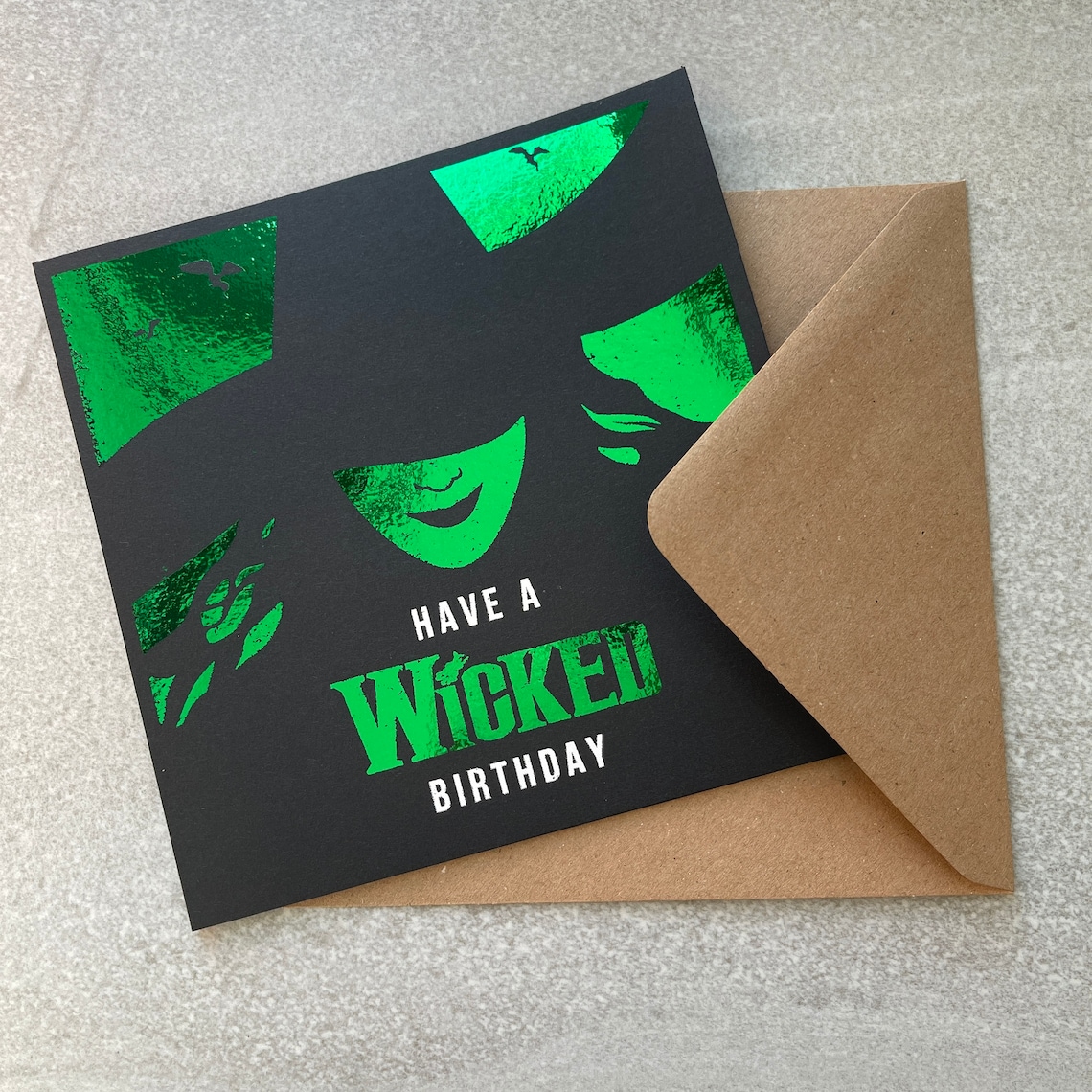 Wicked Birthday Card Wicked Musical Theatre Greetings Card - Etsy