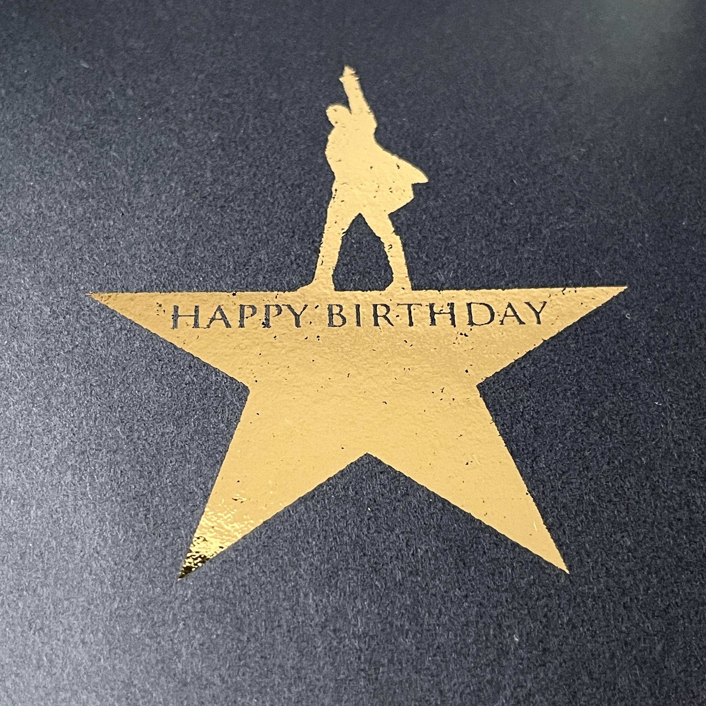 Hamilton Birthday Card HANDMADE FOILED - Etsy UK
