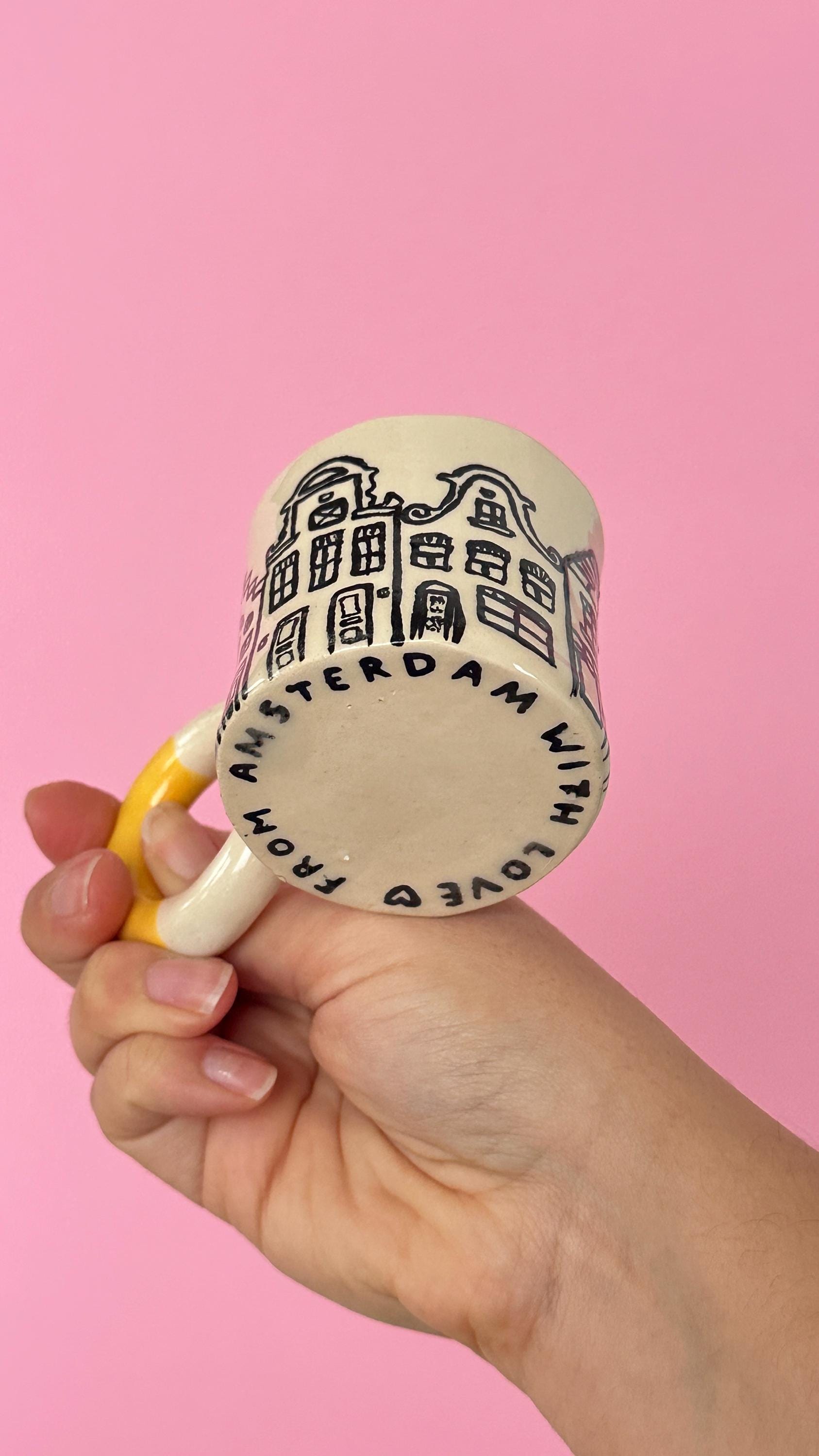 Handmade Ceramic Espresso Coffee Cup Cute Dutch Canal Houses - Etsy