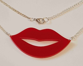 Lips Necklace | Etsy