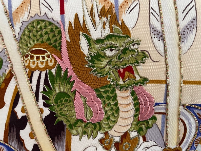 Vintage Japanese Boy's Miyamairi Ceremonial Kimono Wall Art Black and ...