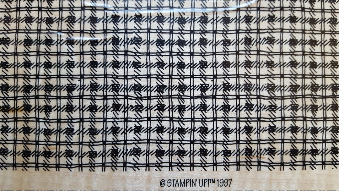 Stampin' Up! HOMESPUN PLAID - Large Background Stamp (5" X 6") Rubber ...