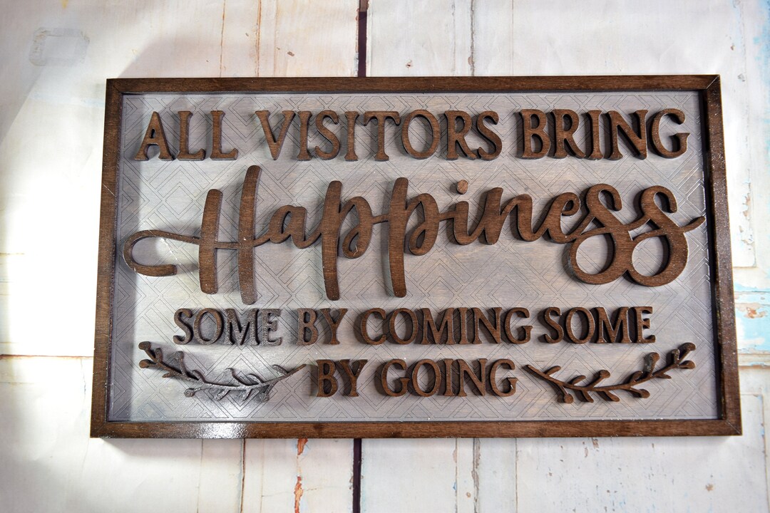 Funny Visitor Wood Sign: Sarcastic Home Decor - Etsy