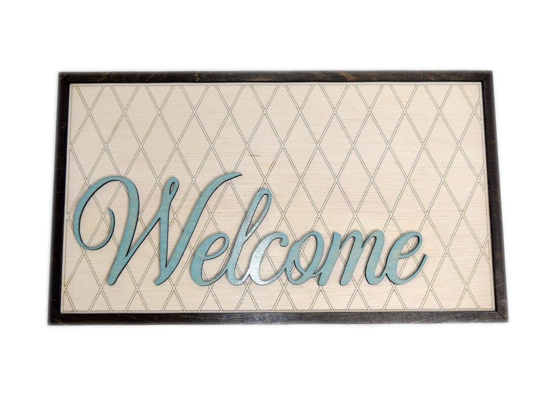 Simple Style Welcome Sign, Country Decor Welcome Sign, Front Door Sign ...