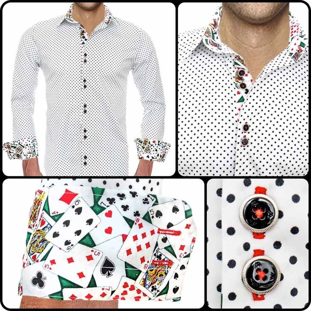 Playing Card Accent Dress Shirts - Made in USA - Etsy
