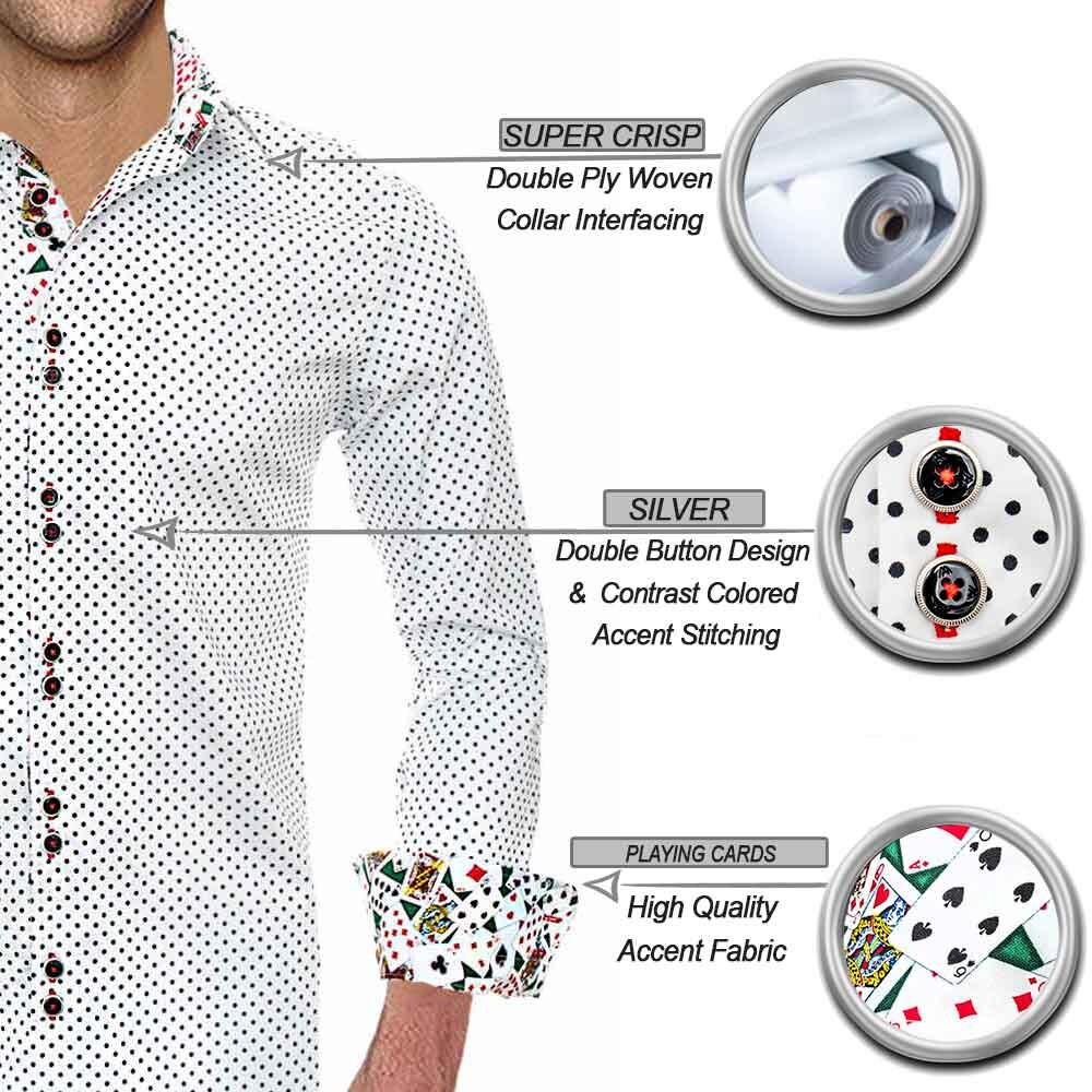 Playing Card Accent Dress Shirts - Made in USA - Etsy