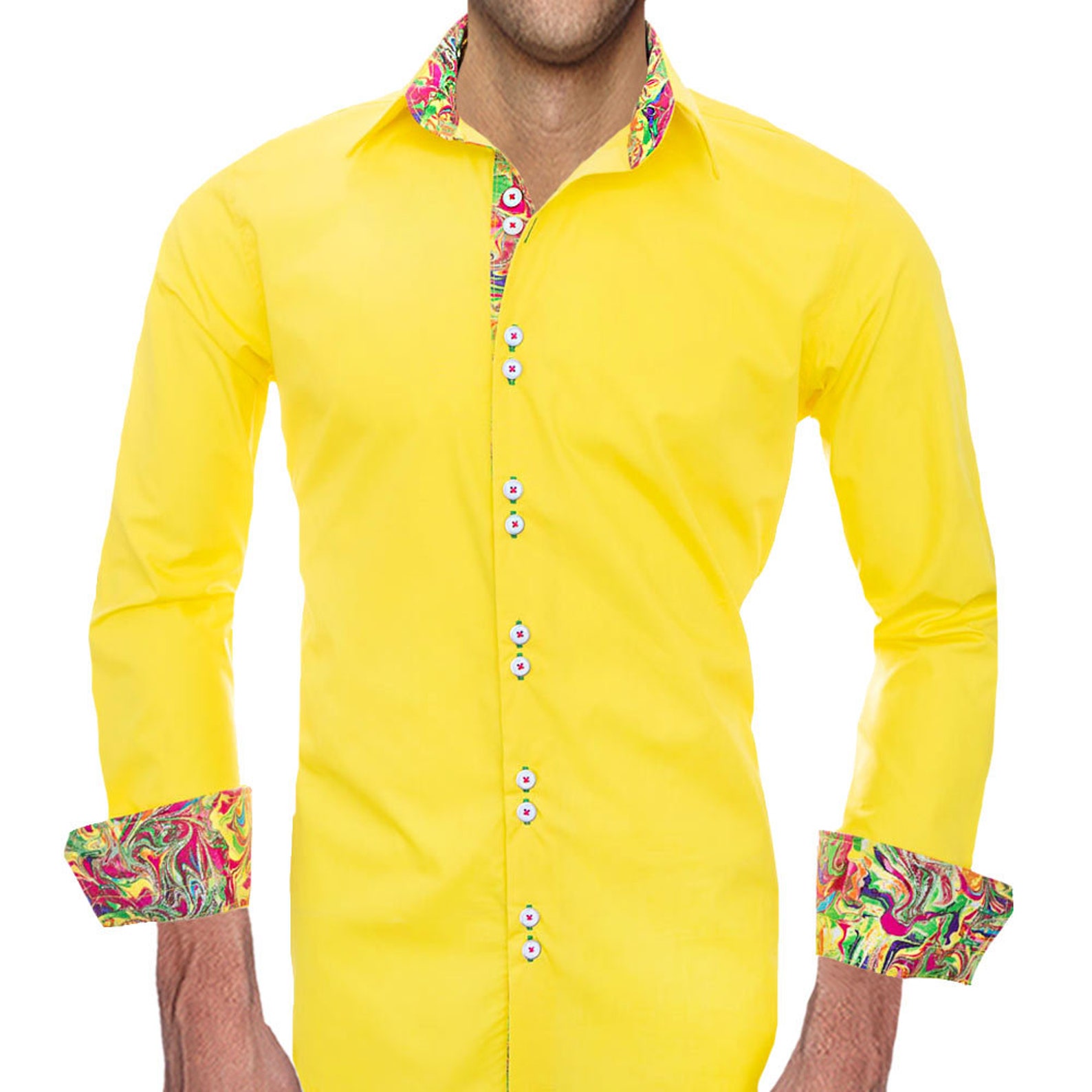 Bright Yellow Shirts - Made to Order in USA - Etsy