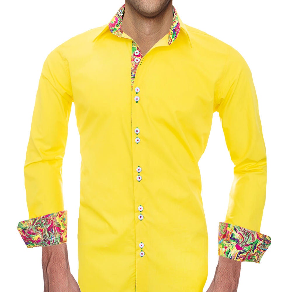 Bright Yellow Shirts - Made to Order in USA - Etsy