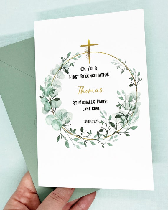 First Reconciliation Card