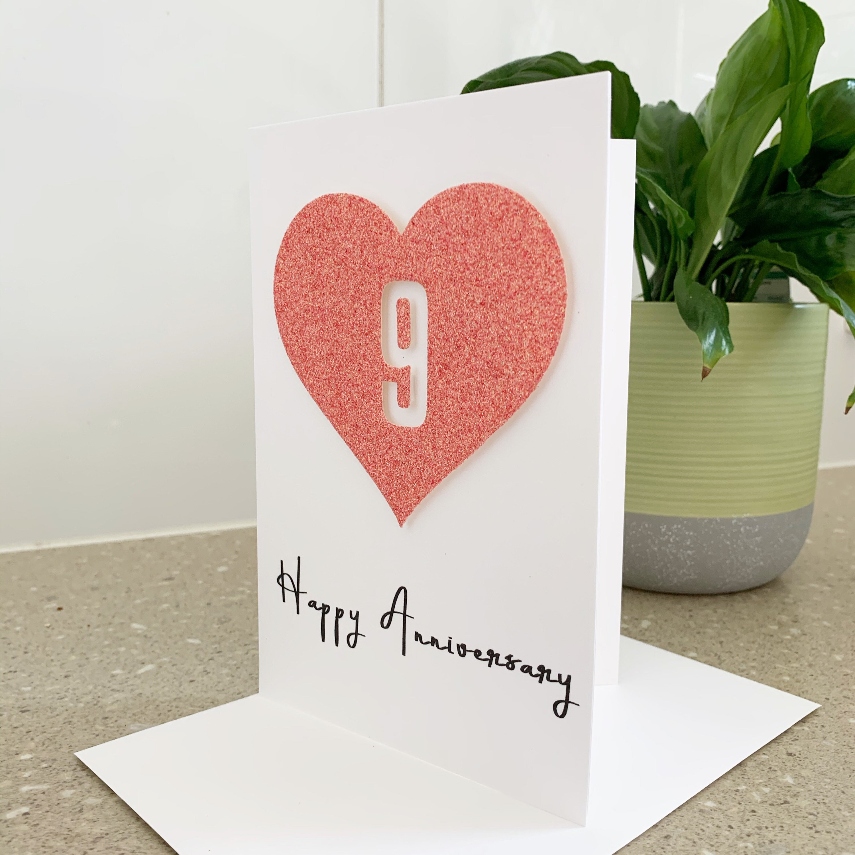 9th Wedding Anniversary Card Milestone Anniversary Copper | Etsy