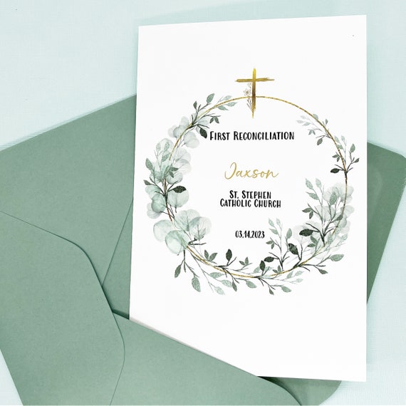 First Reconciliation Card