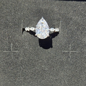 GRA Certified 3ct White Moissanite Diamond Ring - Etsy