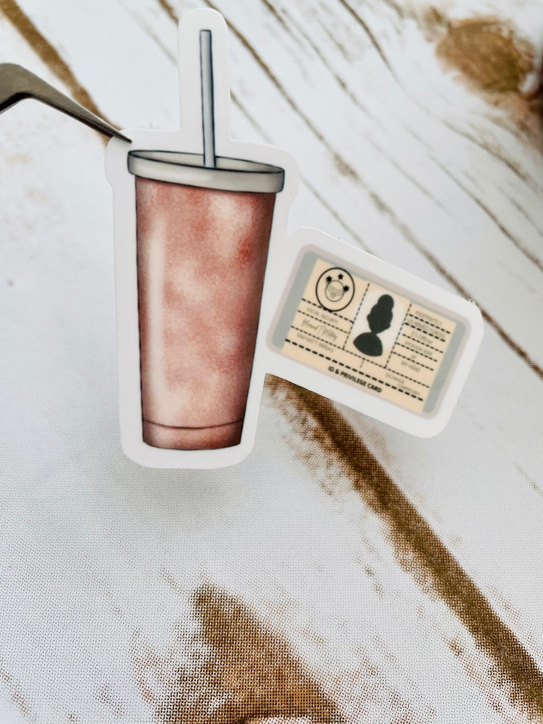 Military Spouse ID Sticker, Military Spouse Sticker, Funny Sticker ...