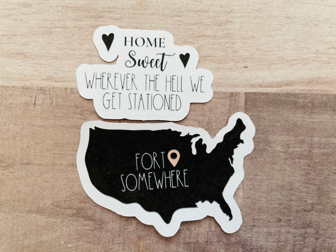 Military PCS Sticker Set, Military Stickers, Military, Military Life ...