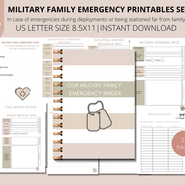Printable Military Binder - Etsy