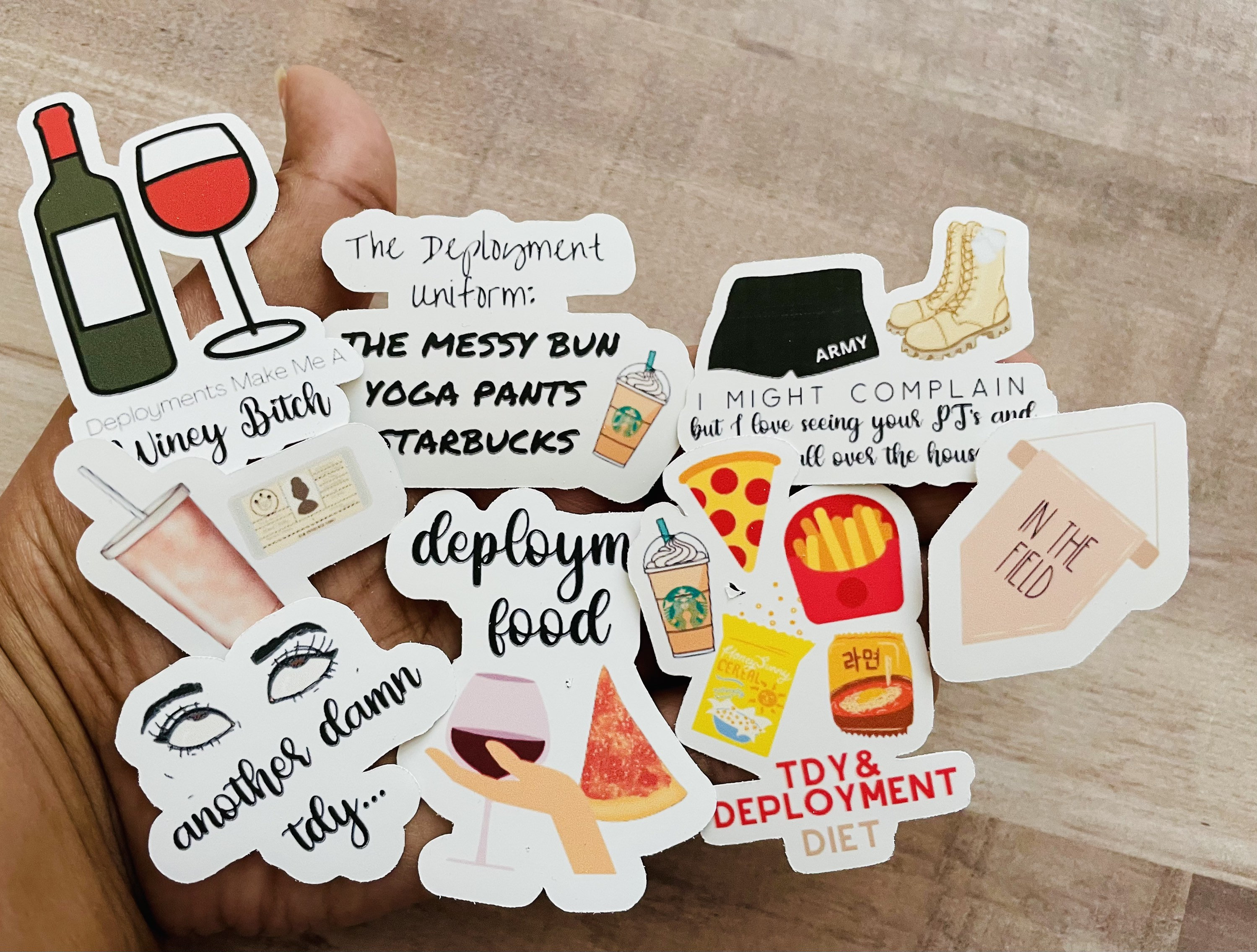 Military Deployment Sticker Pack, Military Stickers, Military Life ...