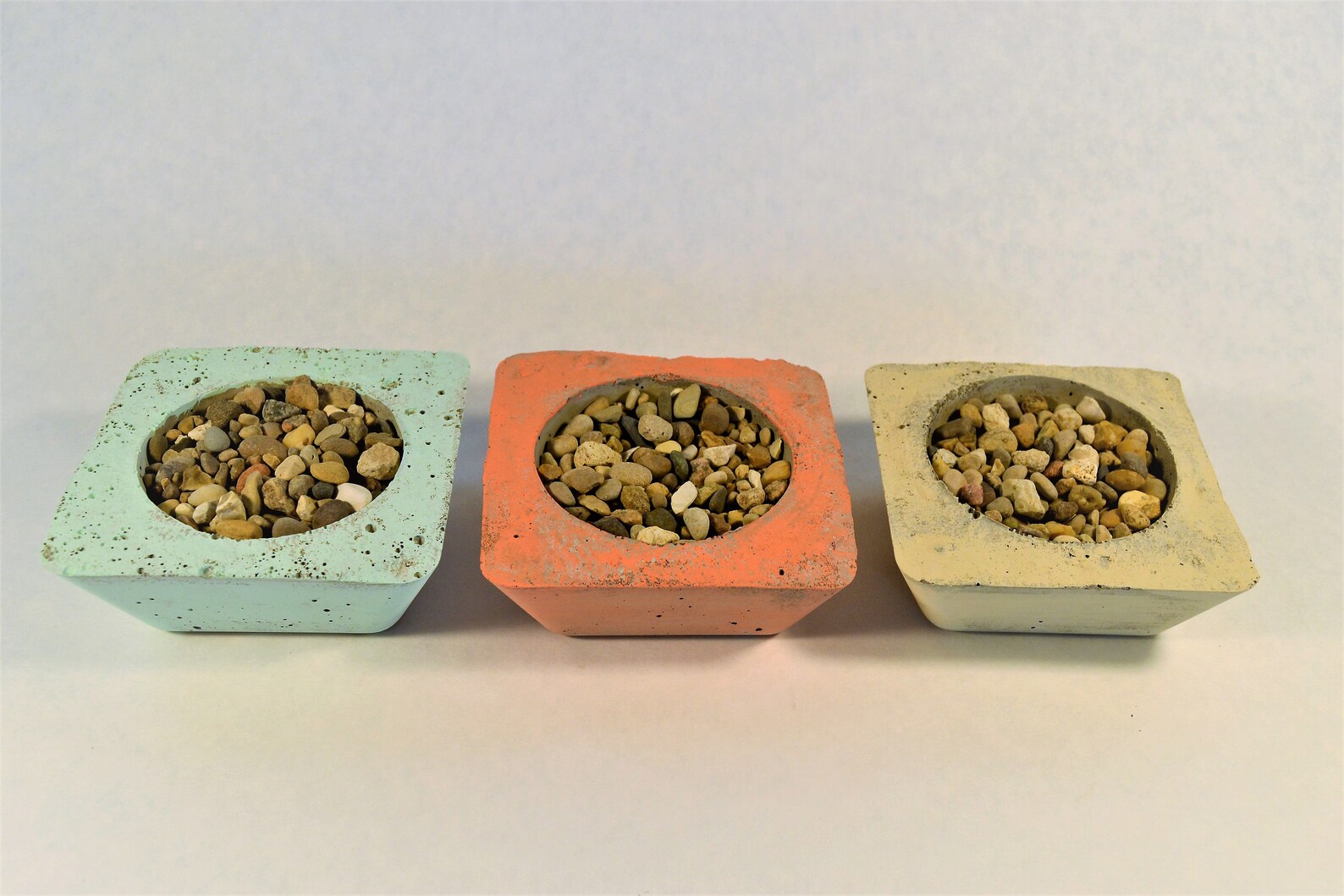 Square Concrete Planter Container Pot Home or Office Decor - Etsy