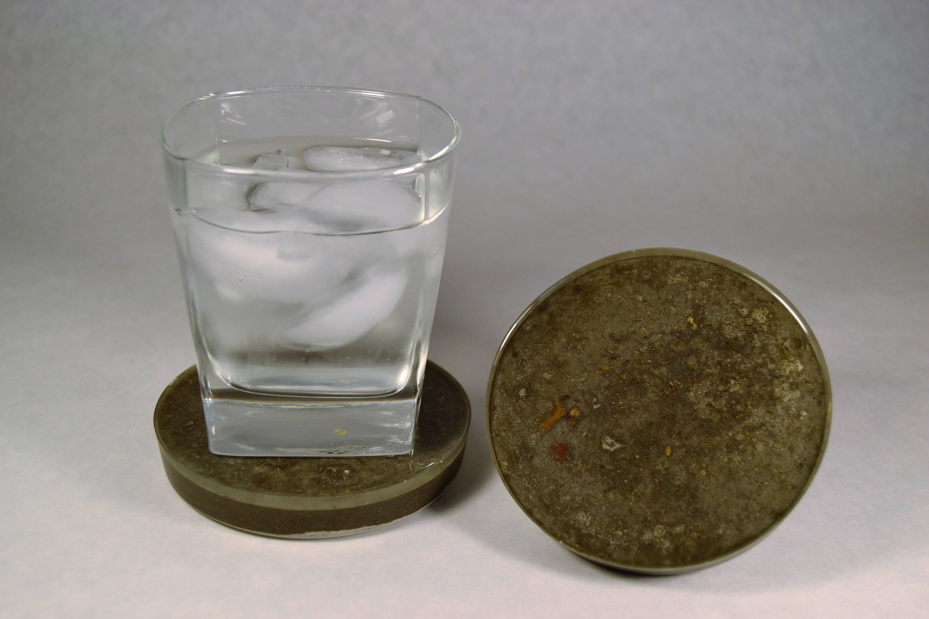 Resin Glazed Concrete Coasters Cold Drink Beer Coasters - Etsy