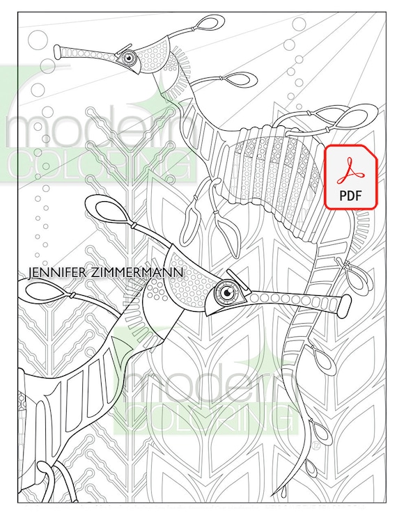 Weedy Sea Dragon Sea Life Ocean Endangered Animal - Etsy