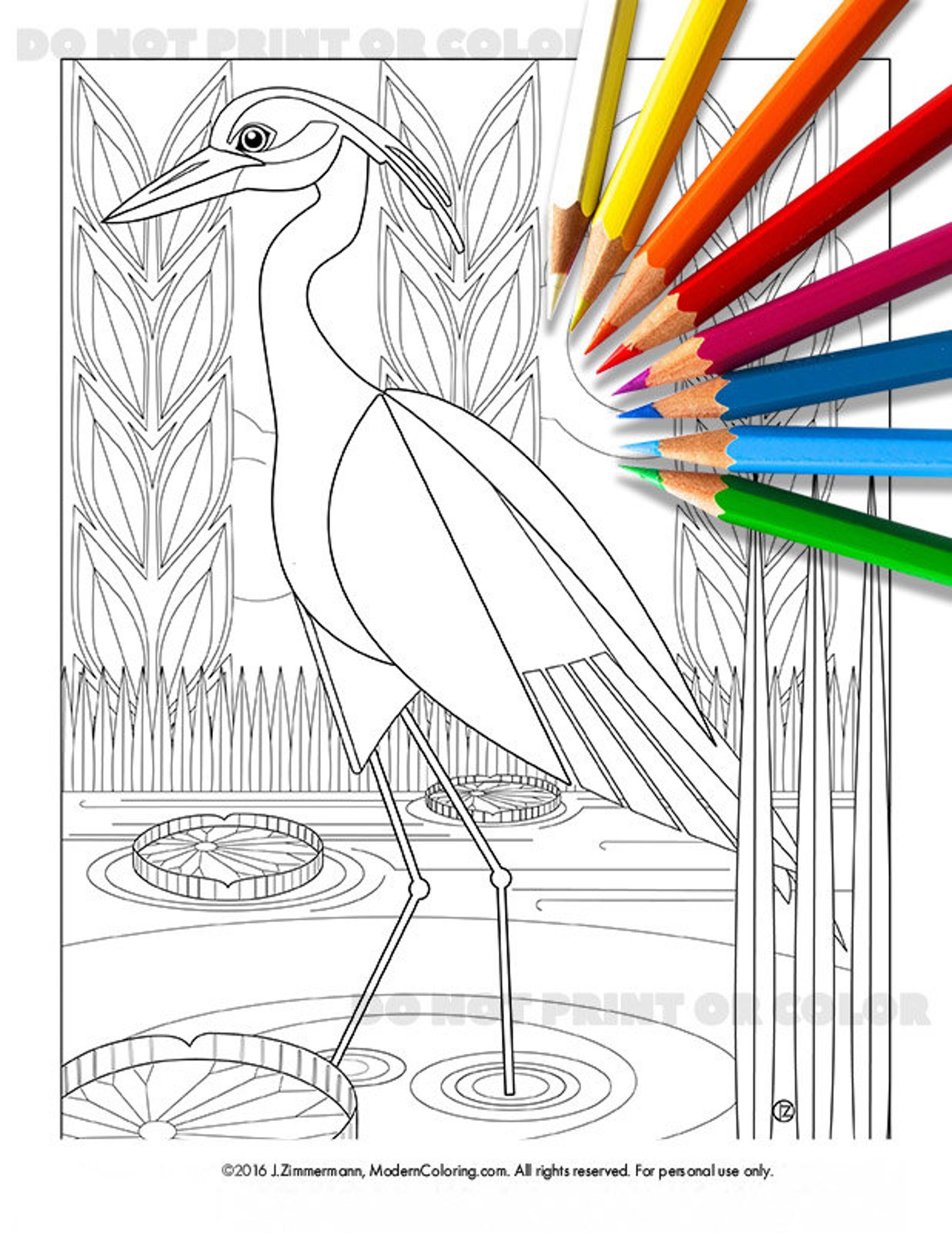 Mod Animal Variety Pack – Digital Download Coloring Pack, Bundle,adult ...