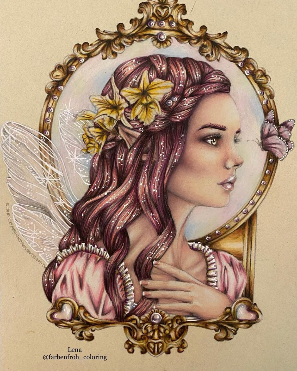 Aurae Fae Nymph Fairy Grayscale Greyscale Coloring Page | Etsy